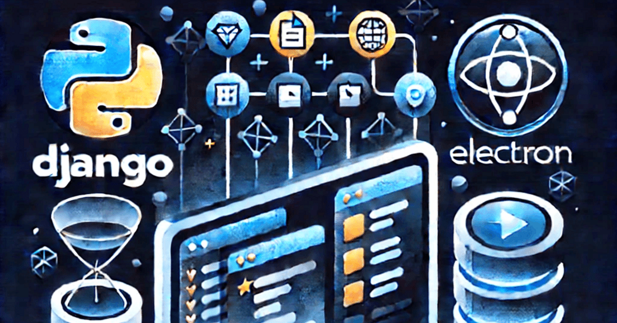 【解説】Django + Electron でオフライン対応のデスクトップアプリを作る方法｜yamataka@個人開発で生活する