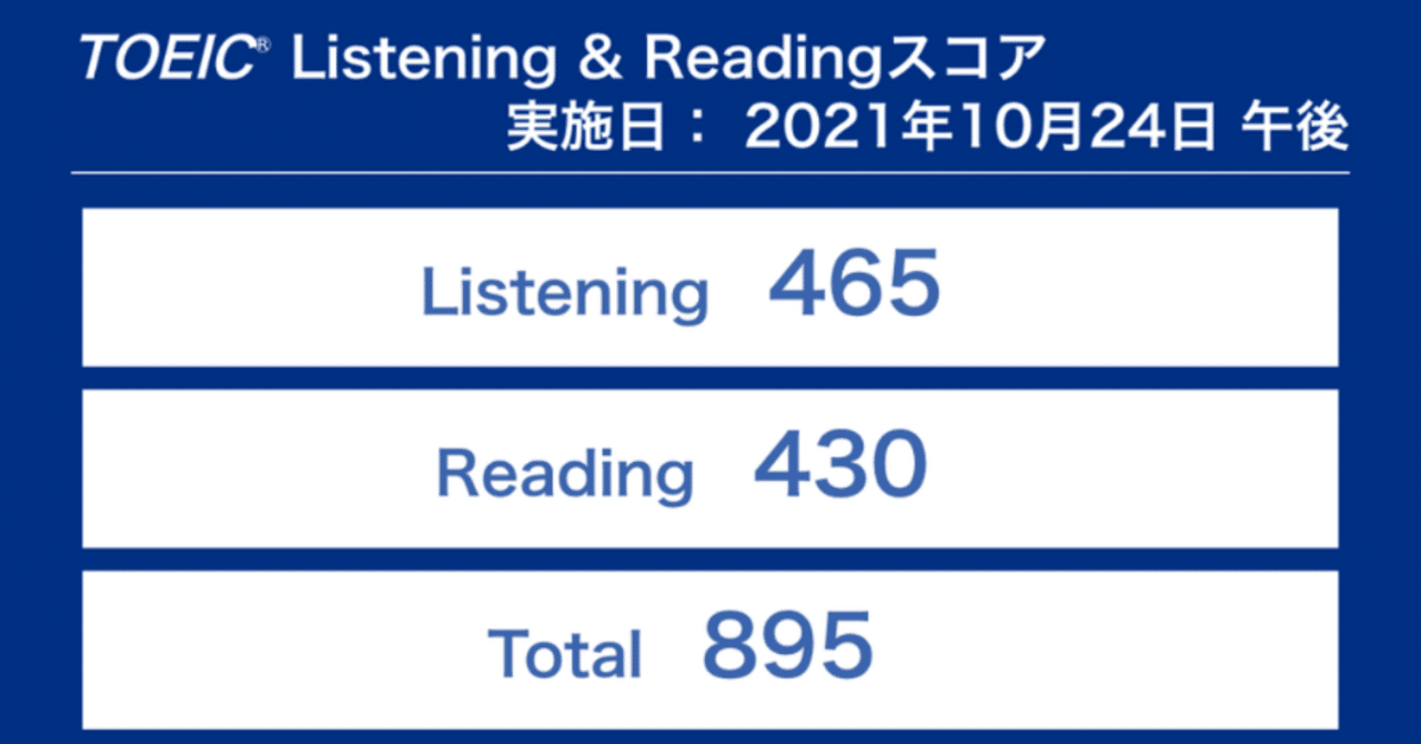 誰でもできる！TOEIC590点→895点の300点UP勉強法｜べい｜TOEIC最速攻略