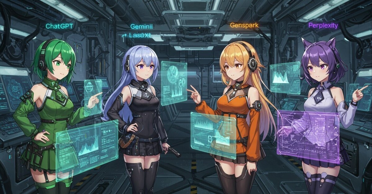 主要LLMサービスのDeep Research機能徹底比較：ChatGPT、Gemini、Genspark、Perplexity—最適なAIはどれ？｜TokiToki