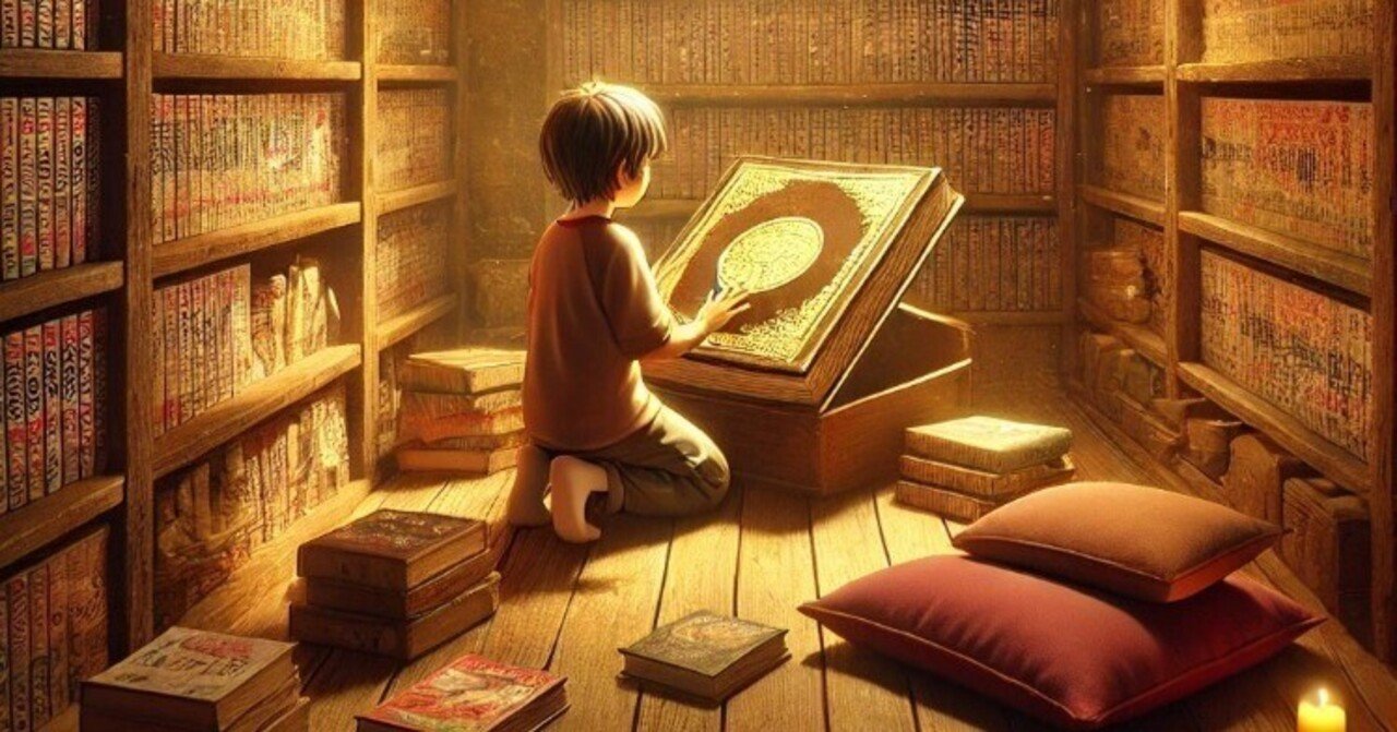 秘密の漫画部屋で出会った宝物｜BOTTA_3(AIアーティスト)