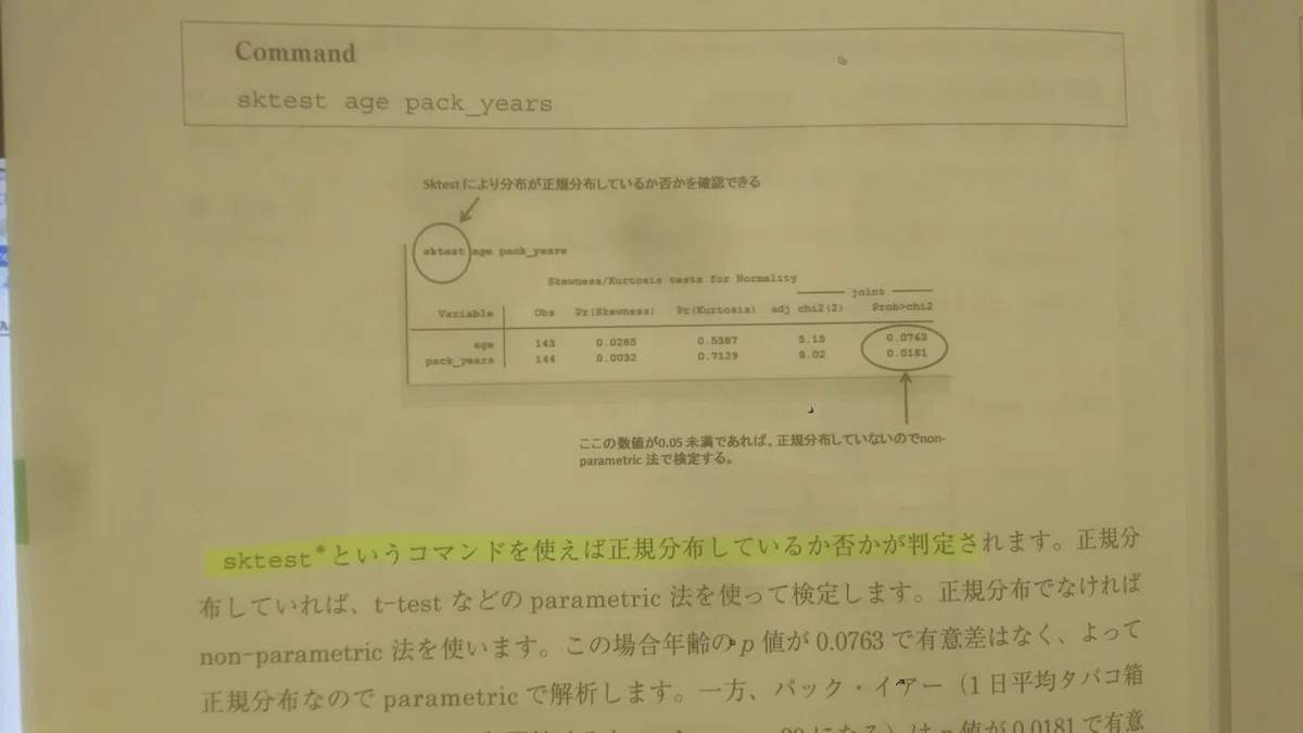 【STATAコマンドメモ】検定方法の整理とコマンド｜働きながら研究する会社員の研究備忘メモ
