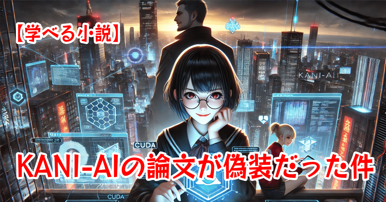 【学べる小説】KANI-AIの論文が偽装だった件｜榊正宗＠AIクリエイター