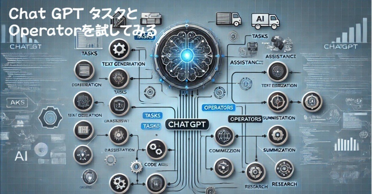 Chat GPTのタスク機能とOperatorを試してみた｜Hiro／AIに取り組む66歳