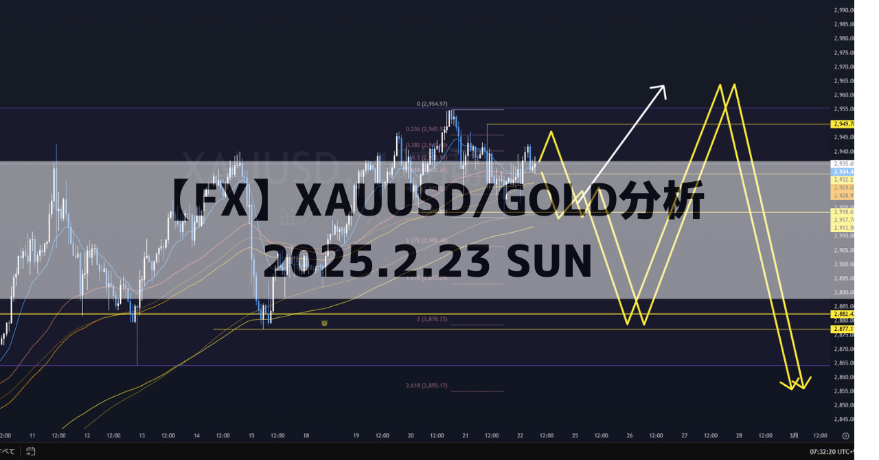 【FX】XAUUSD/GOLD分析 2025.2.23｜kenkyo_fx