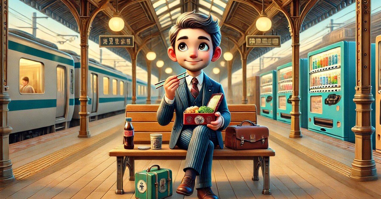 おとぎ話イラストつぶやき㉞『駅弁』｜Masamichi Takuya