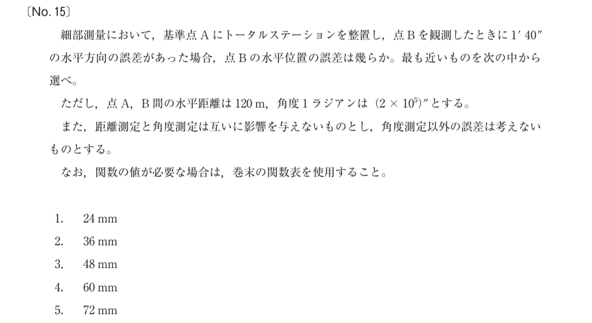 測量士補 R4問15｜tackn