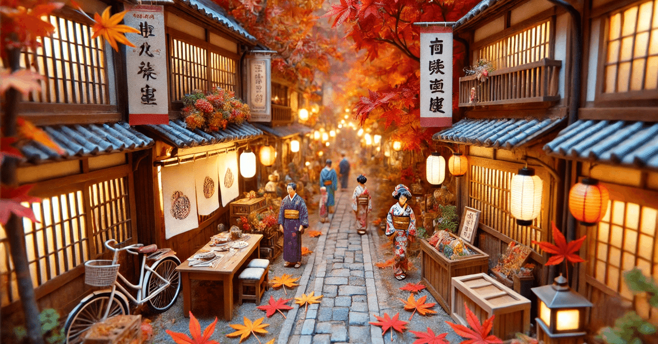 ジオラマ風立体ミニチュアアートAIプロンプト集【×昭和のレトロ街並み】｜Coyuki_ailab🎈