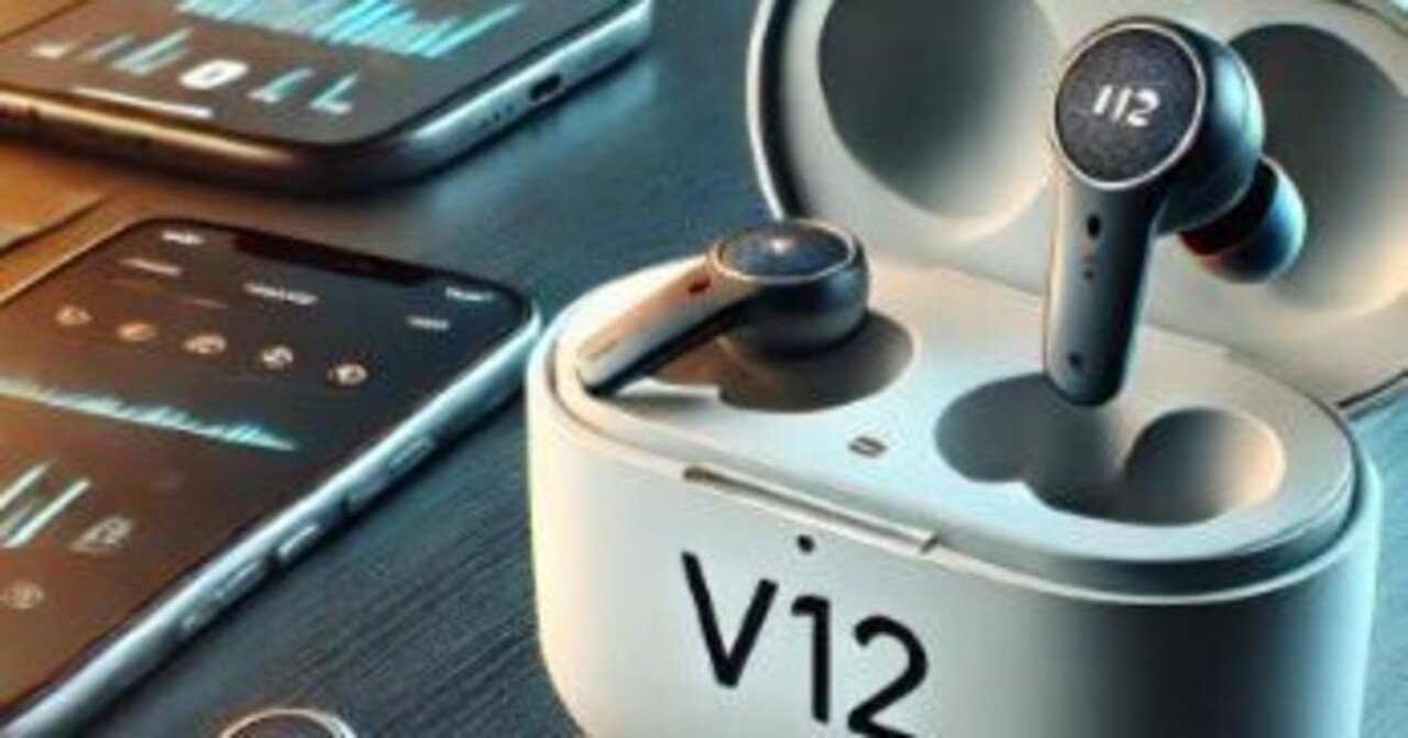 【2025年アップグレード版】AOKIMI V12 ワイヤレスイヤホン – 高音質＆快適な使い心地！｜りんご