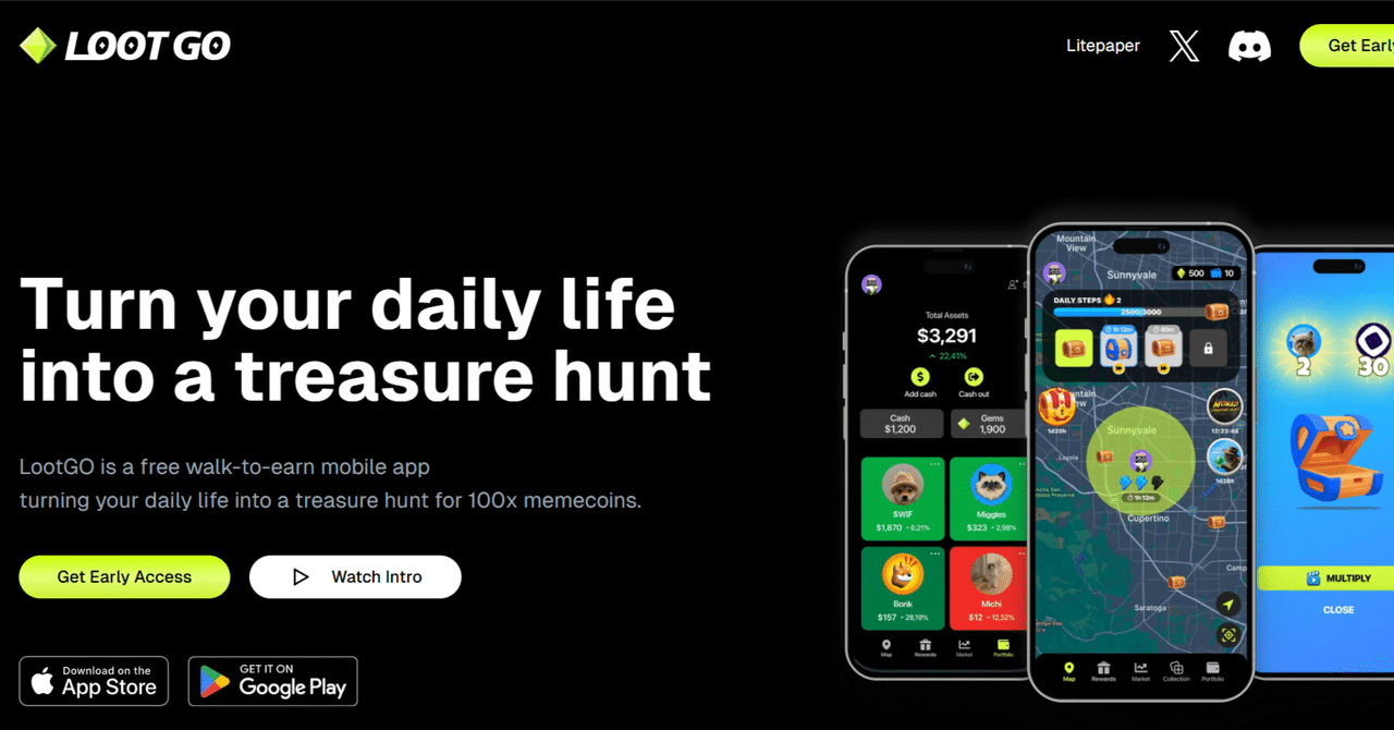 デカドロ期待のMonadからwalk-to-earn！Loot GOがwaitlist開始！超超初期参入できるよ。｜ひなた@マレーシア移住して仮想通貨をしたい人、おいでー (⑅•ᴗ•⑅)