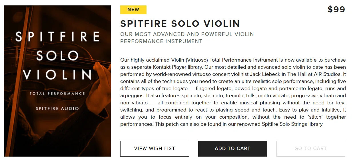 spitfire solo violinのレビュー、使い方メモ｜えんぶらー(Embler)