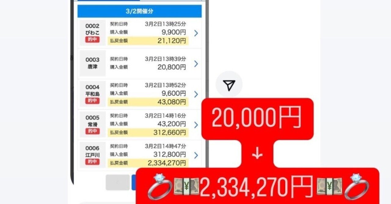 🍑32的中報告🍑｜🫧🩵競艇予想みく🩵🫧コロガシ女神🗽