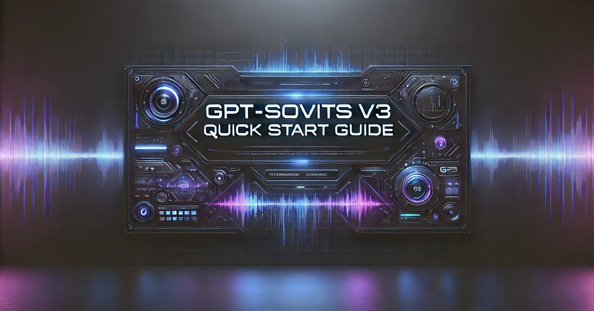 音声合成生成AI「GPT-SoVITS v3」の使い方（簡単ガイド）｜ryu senpen@sdxl&アニメーション