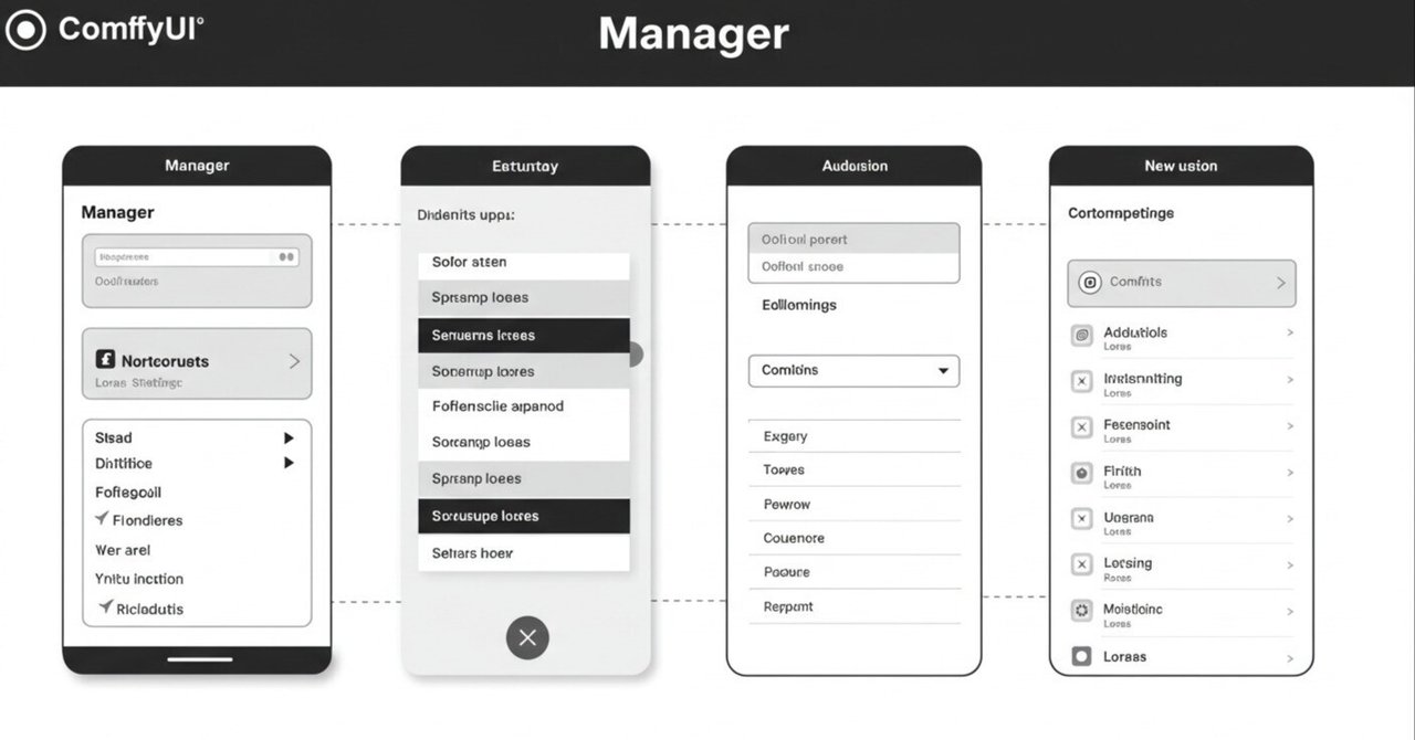 新verのComfyUIで必須の拡張ツール「Manager」を導入とLoraなど流用する初期設定｜nobin@コーヒーを飲みながら紳士向けを作る人