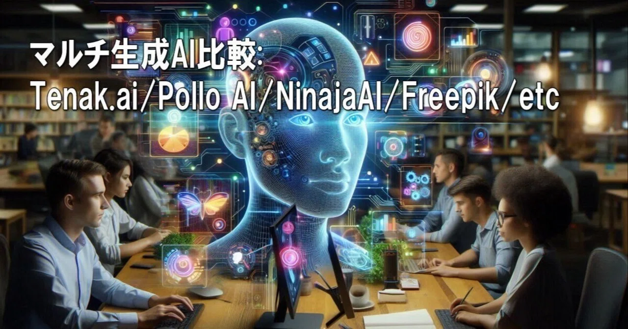 マルチ生成AI比較:Tenak.ai/Pollo AI/NinajaAI/Freepik/etc｜地雷嫌よいたろう