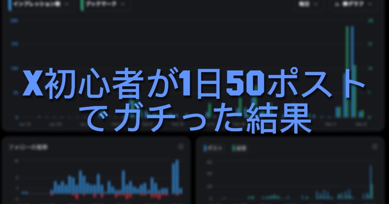 X初心者が1日50ポストでガチった結果｜Ryosuke Murai / 村井良翼