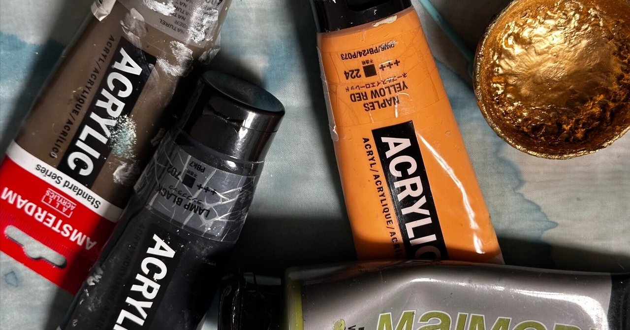 いつも使っているメイン画材たち。｜藤理沙子/Risako Fuji