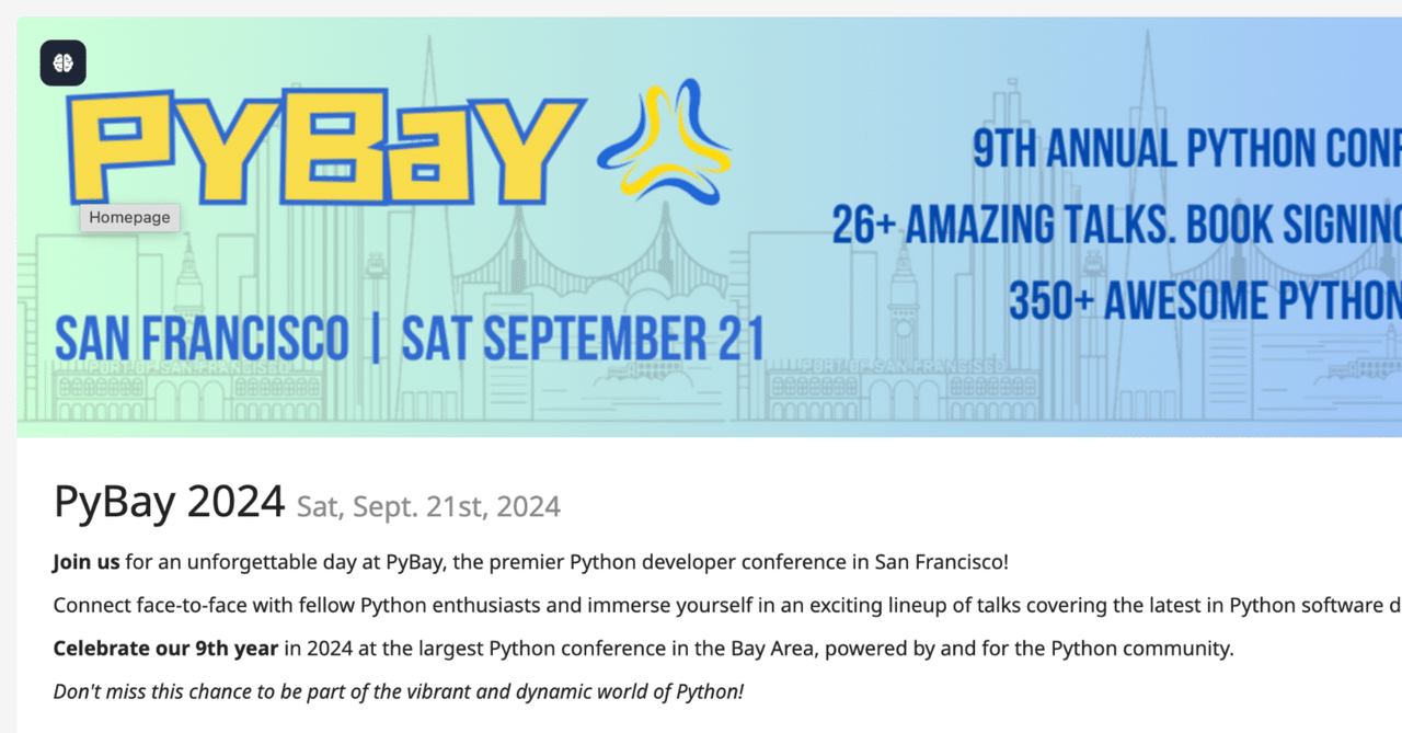 PyBay2024 @sanfranciscoへ当日ボランティアとして参加してきました｜seigot
