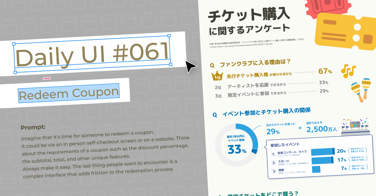 Daily UI #061（Redeem Coupon）｜shimaenaga