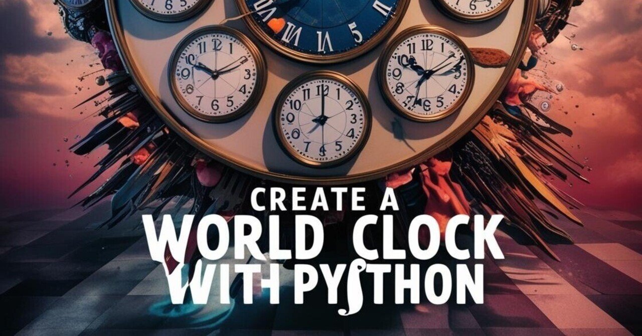 【Python】世界時計をつくる｜7enomoto