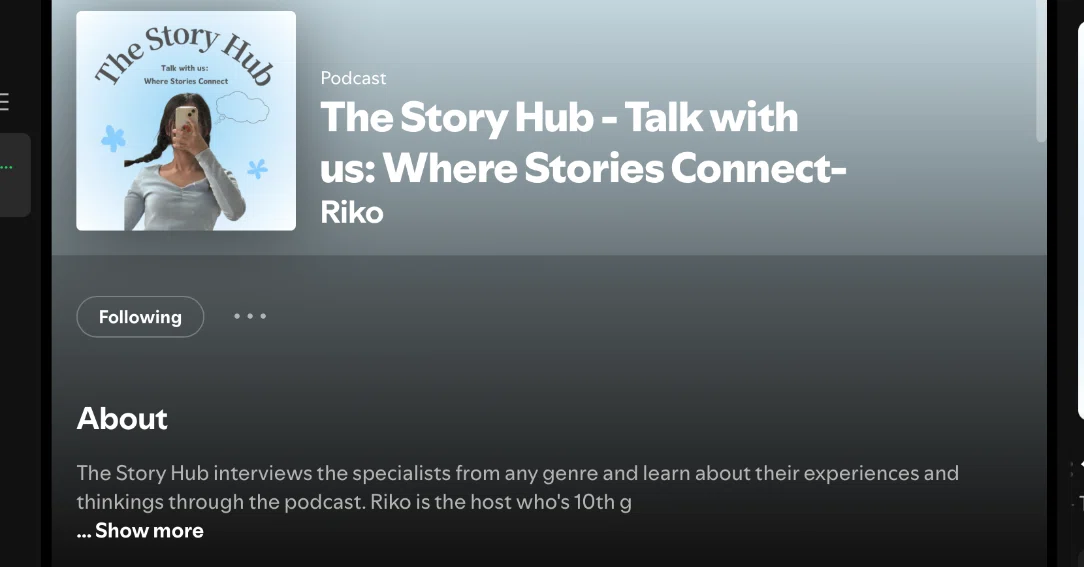 The Story Hub -Talk with us:Where Stories Connect-｜note
