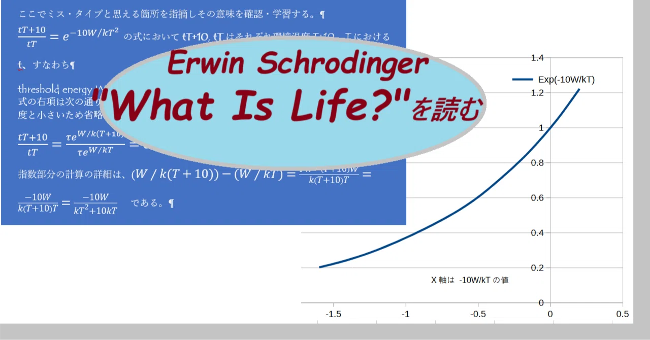 127回目 Erwin Schrodinger; "What Is Life?" を読む（Part 6）。｜notari_kutari のたりくたり