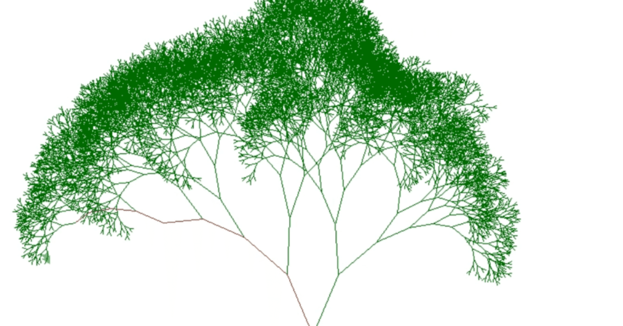 フラクタルツリー（Python）｜ピヌサン（PN3）TANAKA Ichiro