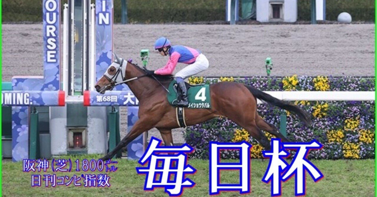 【2025 毎日杯（g3）】日刊馬番コンピ指数分析予想篇｜haya