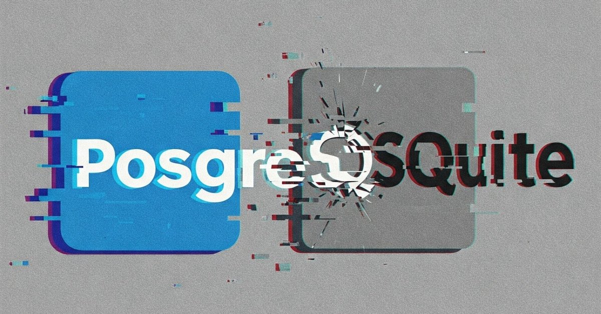 データベース選定（PostgreSQL vs. SQLite）に関する詳細解説｜TWLV32