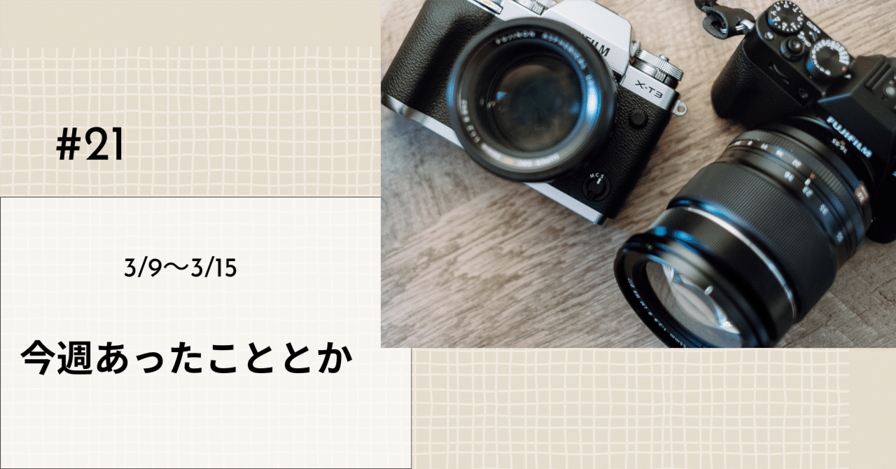 今週の振り返り 3/9～3/15｜高校生の視点 stu_rsk