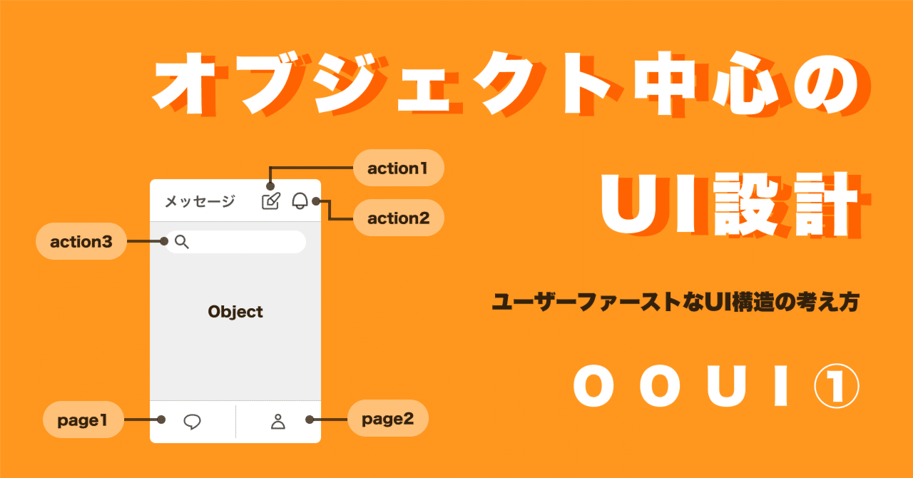 ユーザーファーストなUI構造／オブジェクト中心のUI設計について学ぶ ‐OOUI①-｜森野 morino