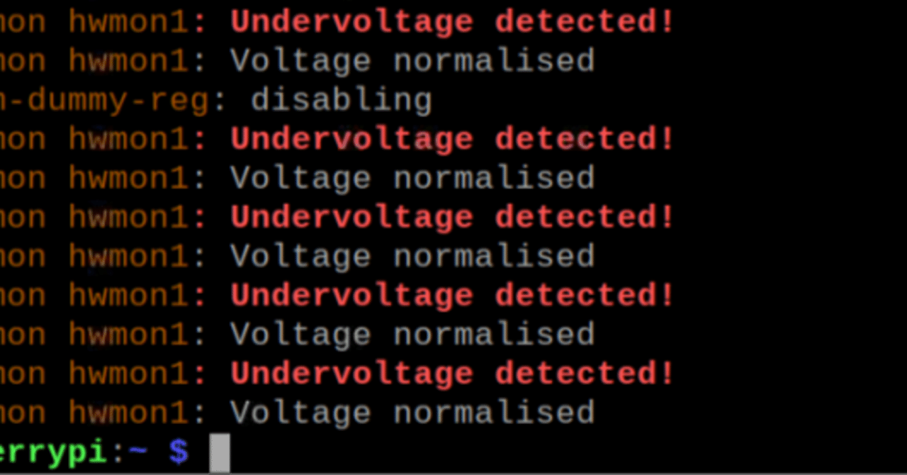 raspberry pi で音楽を その4 "undervoltage detected!" part-1｜normal bongos