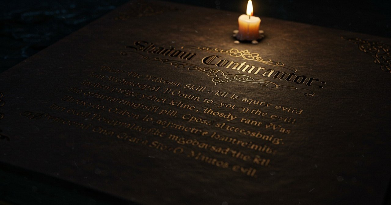 影の契約者～最弱スキルが実は最凶だった～第4話｜しゅん