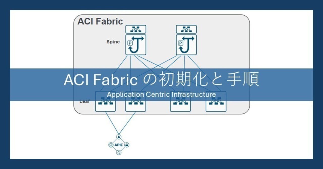 【Cisco ACI】ACI Fabricの初期化と手順｜mtmtpst