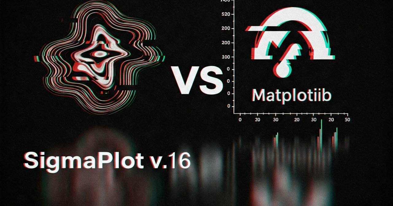 SigmaPlot v16 と Matplotlib の比較分析｜TWLV32