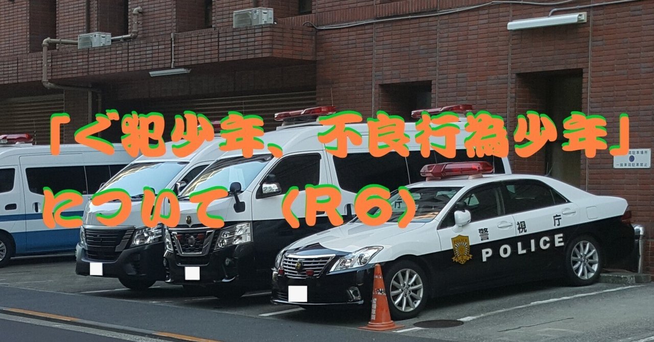 「ぐ犯少年、不良行為少年」について（R6）｜cyo99