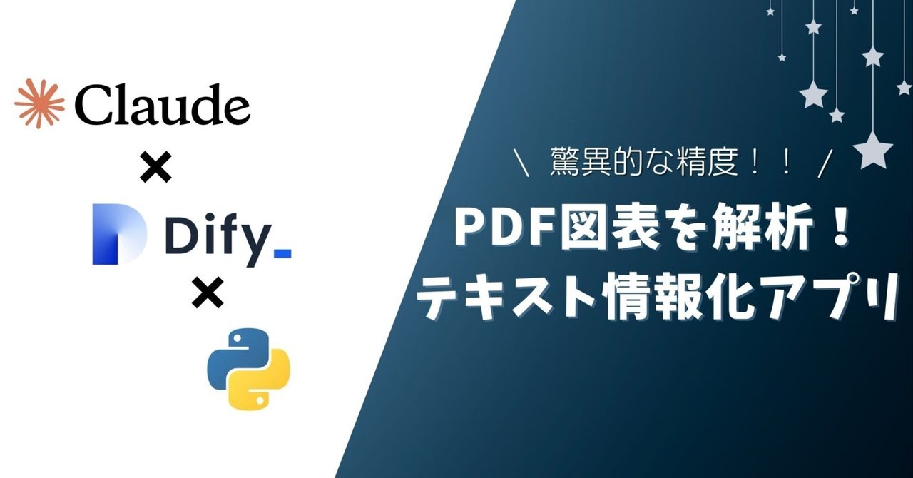 【Python×Dify×Claude】PDF図表を解析！テキスト情報への変換アプリを作成したら便利すぎた！｜SAMURAI Biz | 生成AI情報発信局