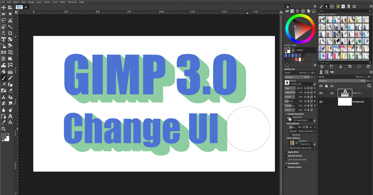 GIMP3.0：UIの設定（その2）｜Histone