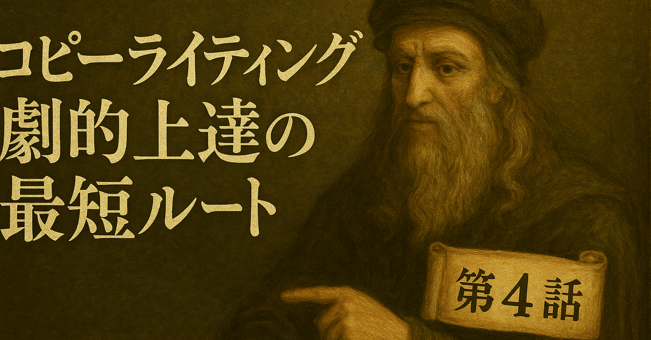 コピーライティング劇的上達の最短ルート4｜Yoshiaki