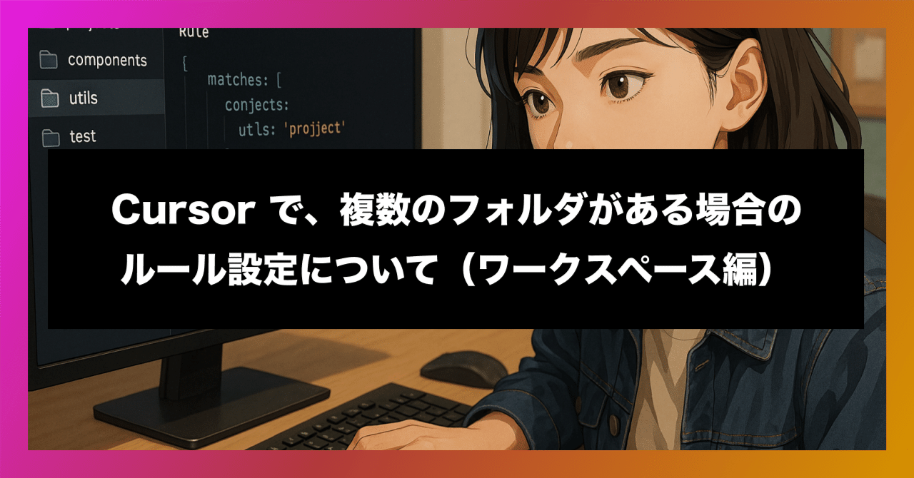 Cursor で、複数のフォルダがある場合のルール設定について（ワークスペース編）｜小池宏幸 | 音楽ITのPiascore