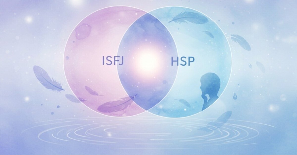 【ISFJ×HSP】どう違う？自分を守るために知っておきたい共通点と違い｜こころの処方箋｜MBTI×薬剤師