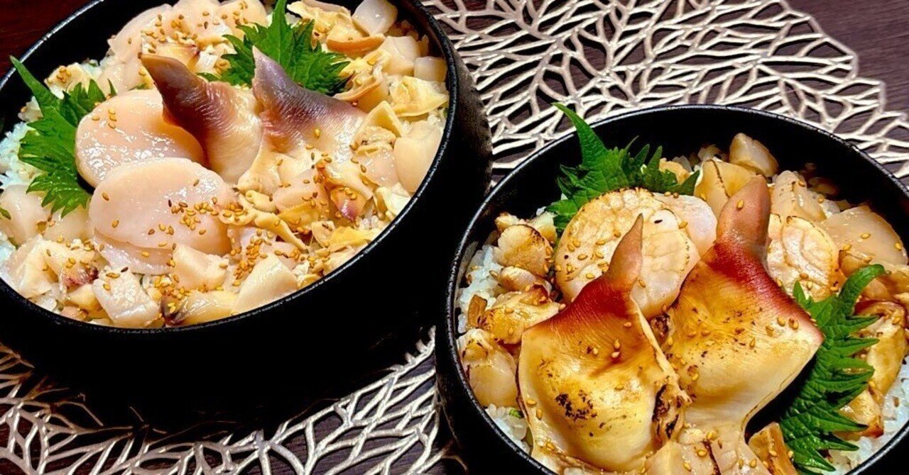 北寄と帆立のちらし｜rubia_akane