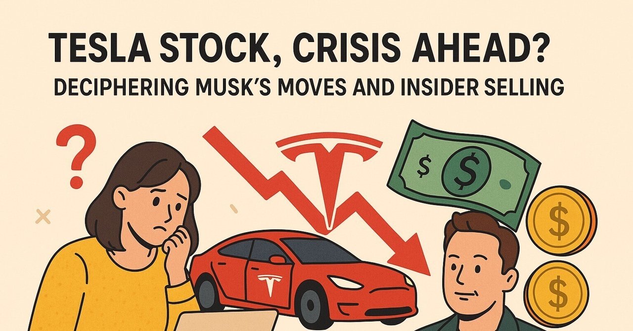 テスラ株、危機到来？マスク氏の動向と内部売却の実態をざっくり読み解く！｜HIRO＠米国ミシガンから米国株相場を速報でお届け！