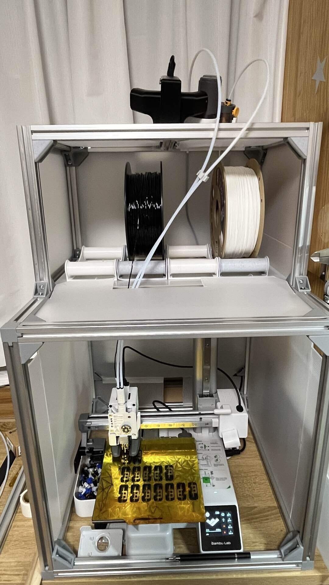 2020アルミフレームで作るBAMBU LAB A1 MINI 用エンクロージャーを真似してみた｜BKO 3DP