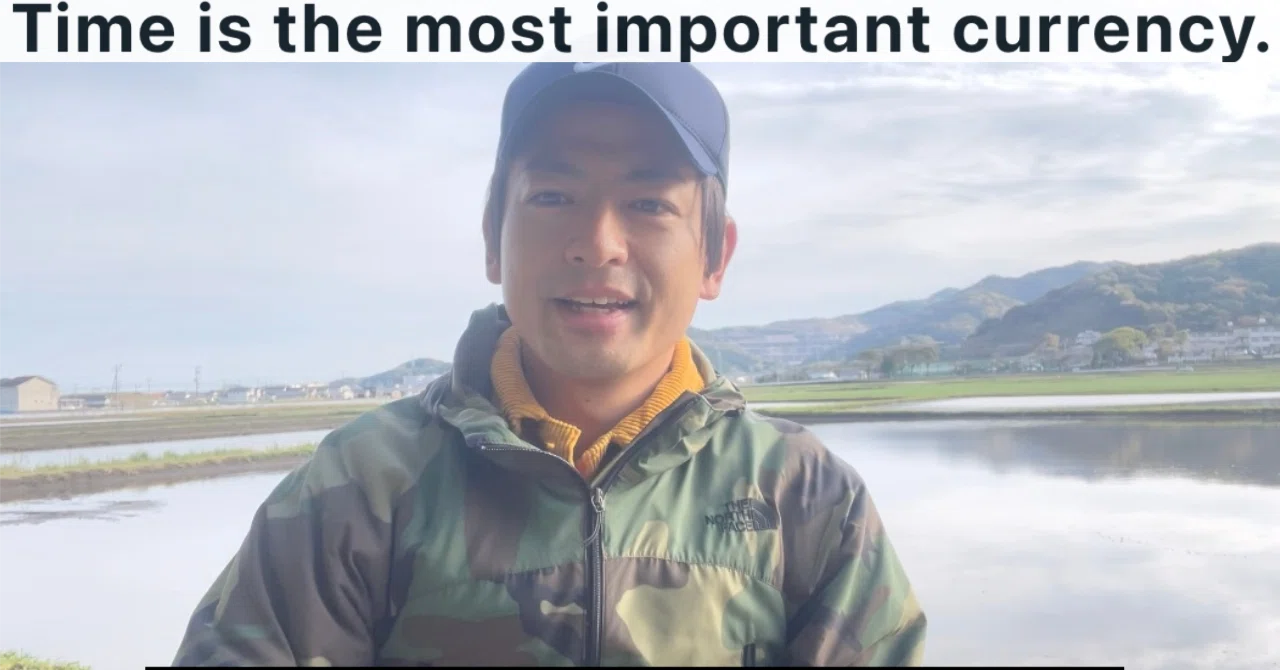 Time is the most important currency.→時間こそが最も重要な通貨｜波乗りAndy