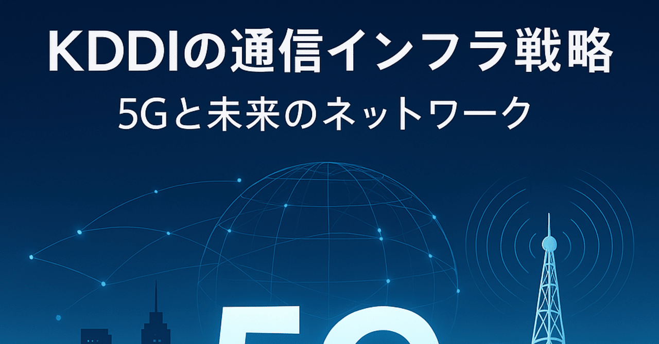 KDDIの通信インフラ戦略：5Gと未来のネットワーク｜Luca