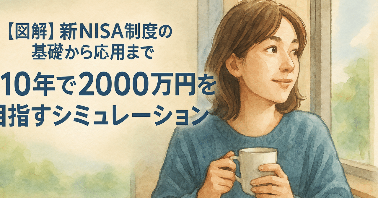 【図解】新NISA制度の基礎から応用まで：10年で2000万円を目指すシミュレーション｜愛生堂＠AIと古本の交差点