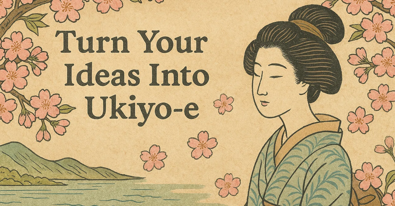 Turn Your Words into Traditional Ukiyo-e Style Art with AI｜nagamasa