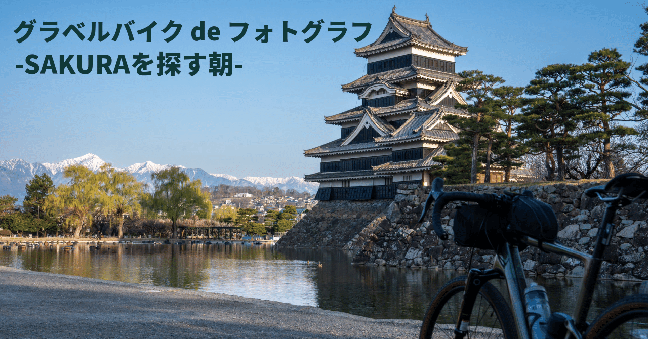グラベルバイクdeフォトグラフ -SAKURAを探す朝-｜Xinn