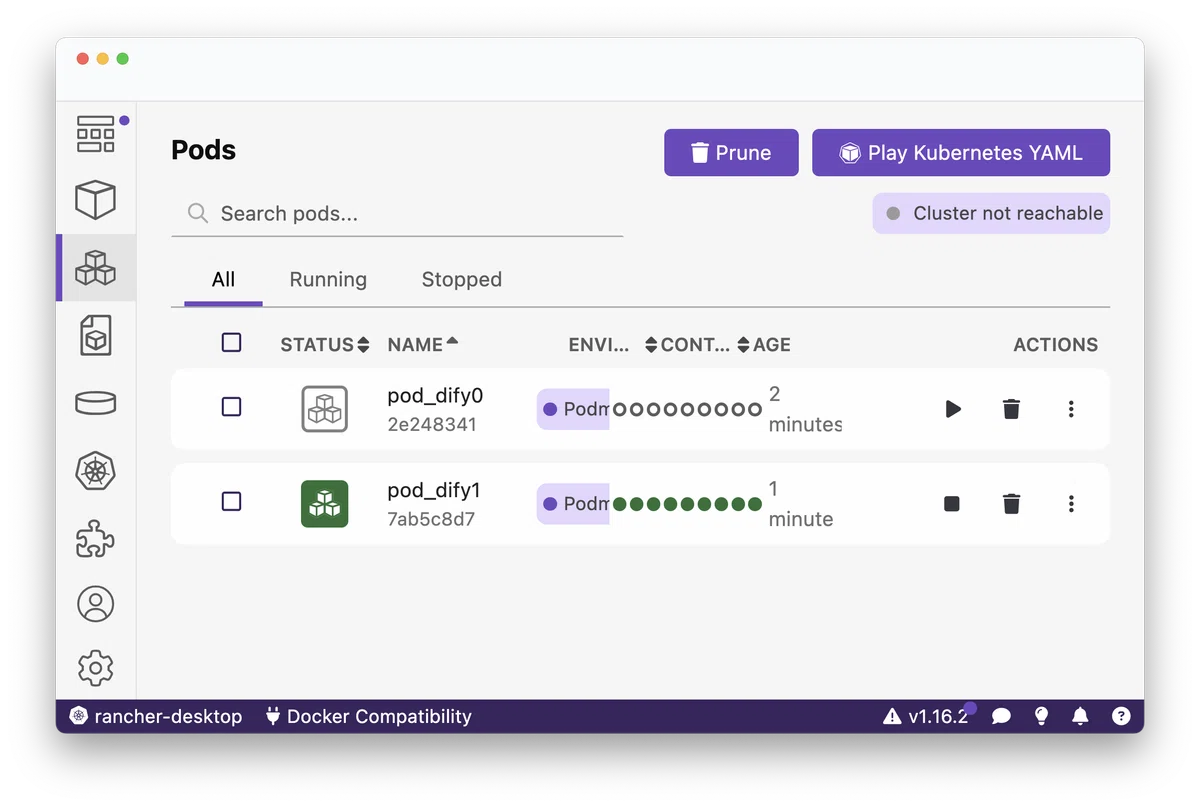 PodmanでPodsのNAMEを変更する場合は-pで指定する 例：podm…｜F | AIオジサン