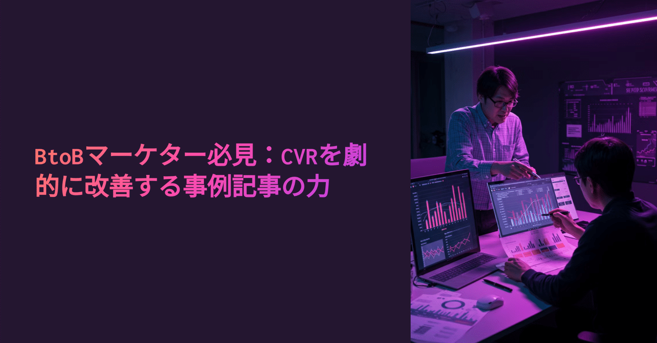 BtoBマーケター必見：CVR改善には事例記事が最強｜山本尚宏@㍿WonderSpace
